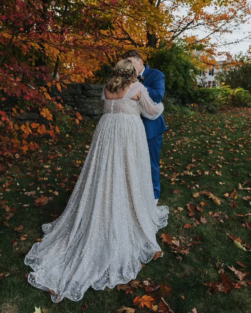 Real Bride Carson's Customized Sparkly Ball Gown | Moonlight Bride